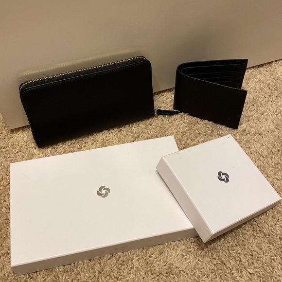 Samsonite | Bags | New Great Gift Samsonite Faux Leather His And Her Black Wallets | Poshmark